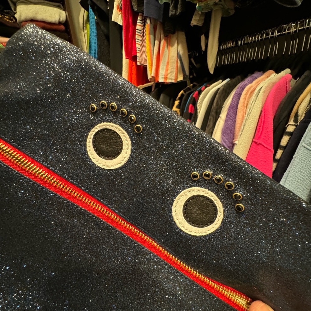 Authentic Paris House Smiley Faces Pouches, Set Of 3. - Gem